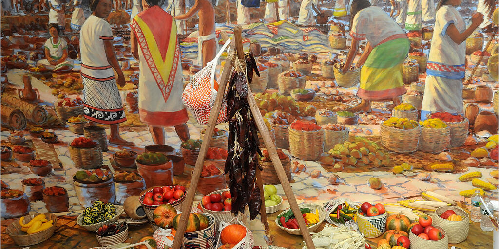 Aztec Tenochtitlan Market