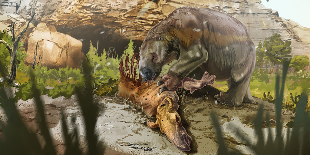 Extinct Ground Sloth Mylodon: Omnivore | AMNH