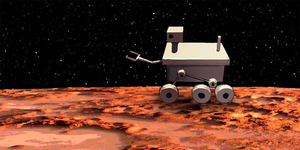 mars rover launch animation