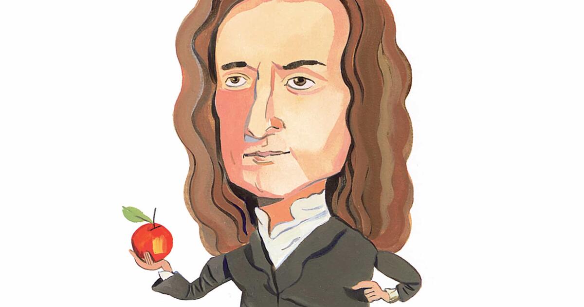 Sir Isaac Newton Vector