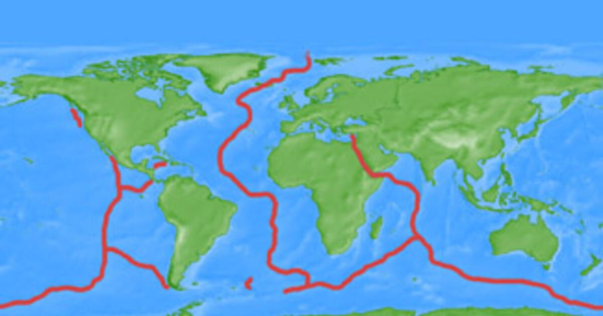 how to draw a mid ocean ridge