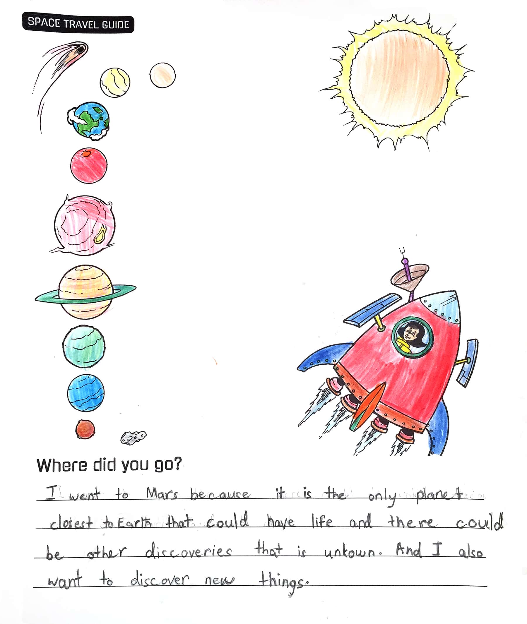 Create a Space Travel Guide Challenge Winners | AMNH