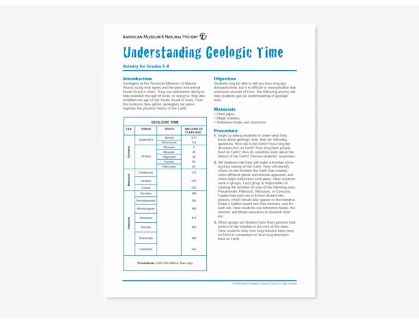 Understanding Geologic Time | AMNH