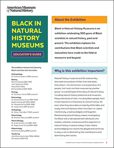 Educator Resources: Black in Natural History | AMNH