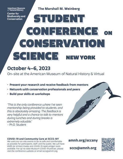 SCCS-NY 2023: Student Conference on Conservation Science | AMNH