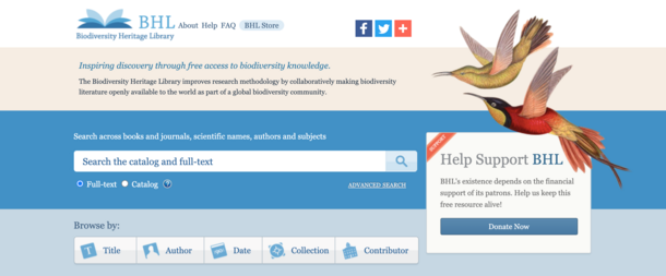 BHL: Providing Access to Scientific Literature | AMNH