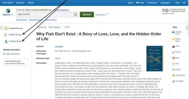 Gottesman Research Library: eBook User Information | AMNH