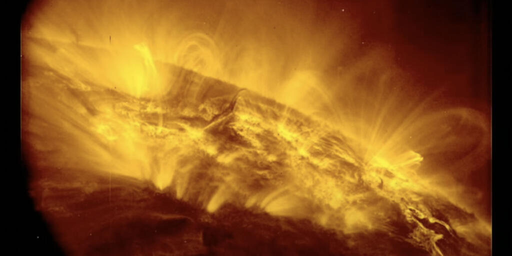 solar flare causing heat wave